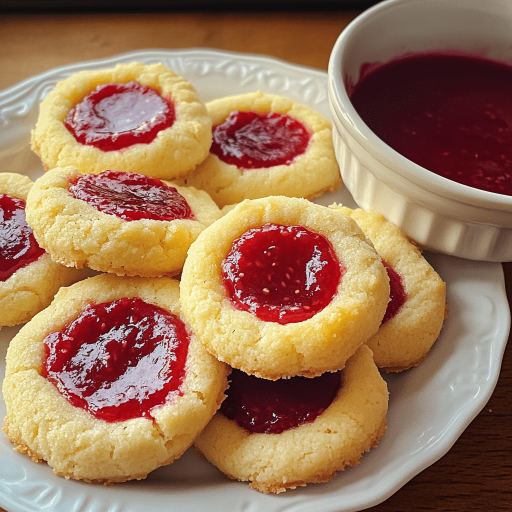 Lemon Cookies with Raspberry Curd - Less Is Tastier
