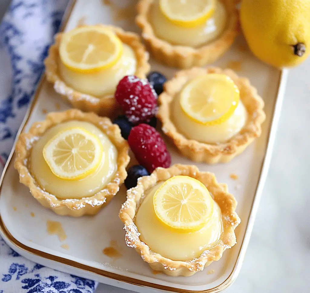 Lemon Tartlets - Less Is Tastier
