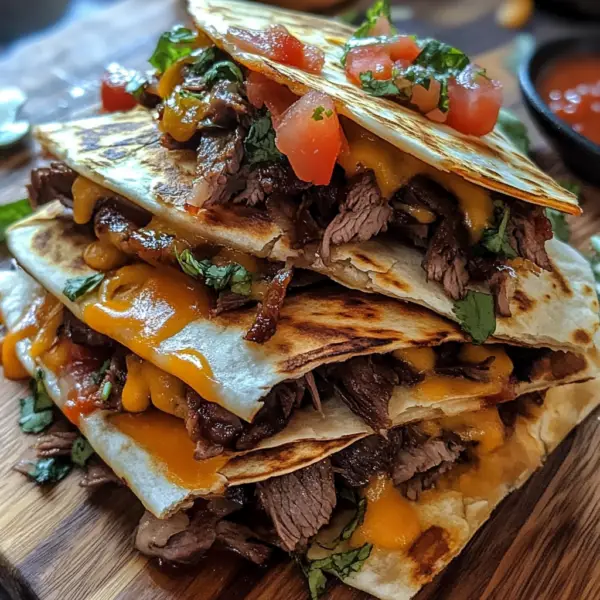 Loaded Steak Quesadillas - Less Is Tastier