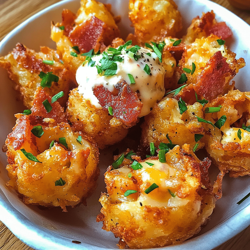 Loaded Tater Tots - Less Is Tastier