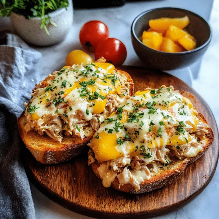 Open Face Tuna Melts - Less Is Tastier