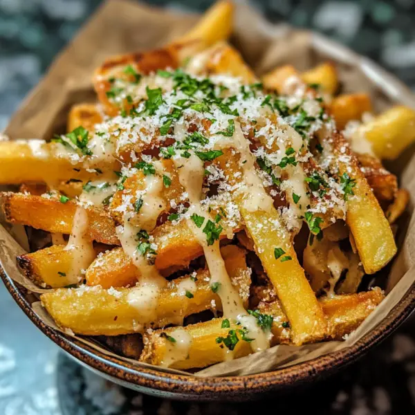 Parmesan Truffle Fries - Less Is Tastier