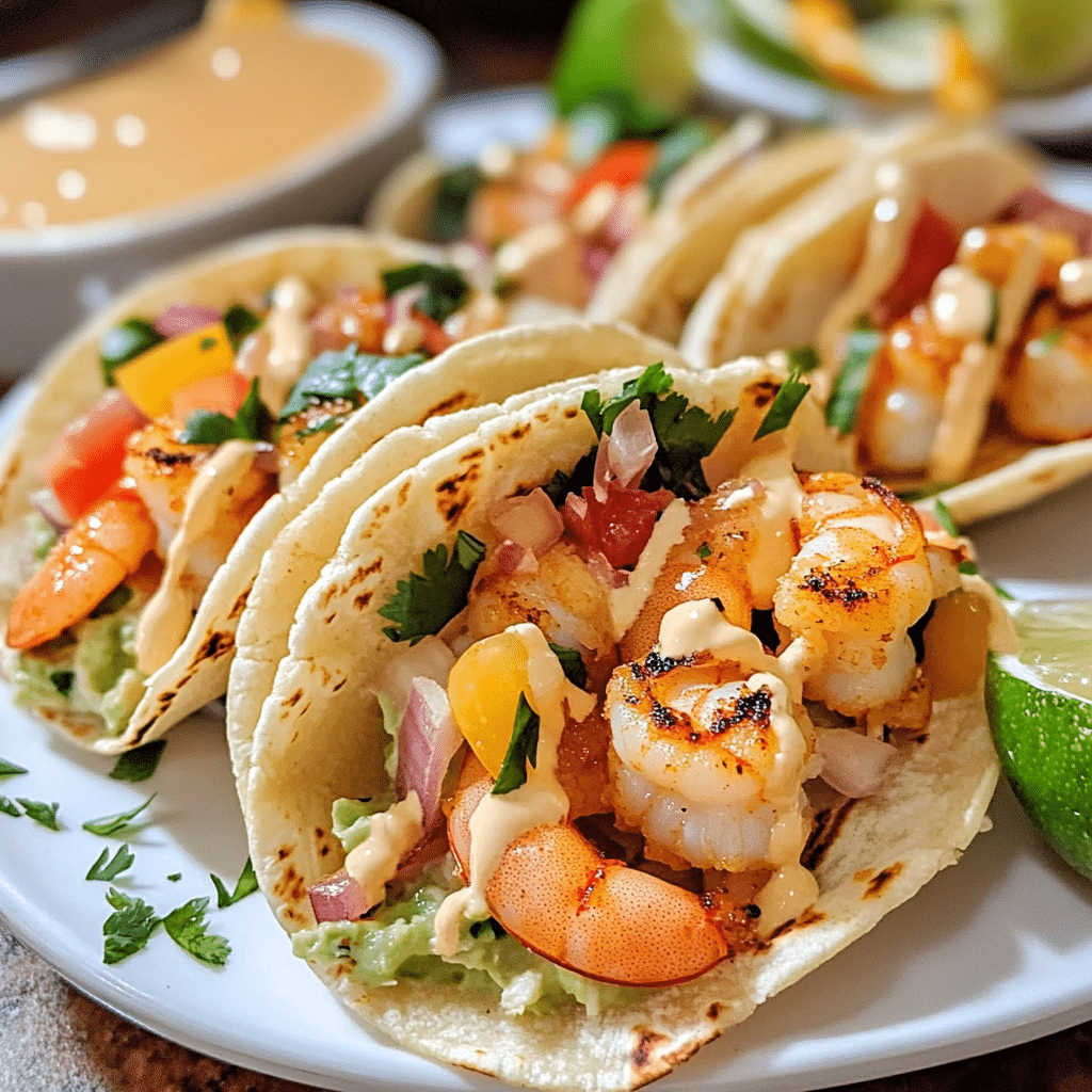 Baja Shrimp Tacos - Less Is Tastier