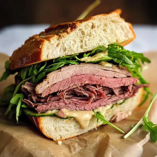 Cold Deli Roast Beef Sandwich - Less Is Tastier