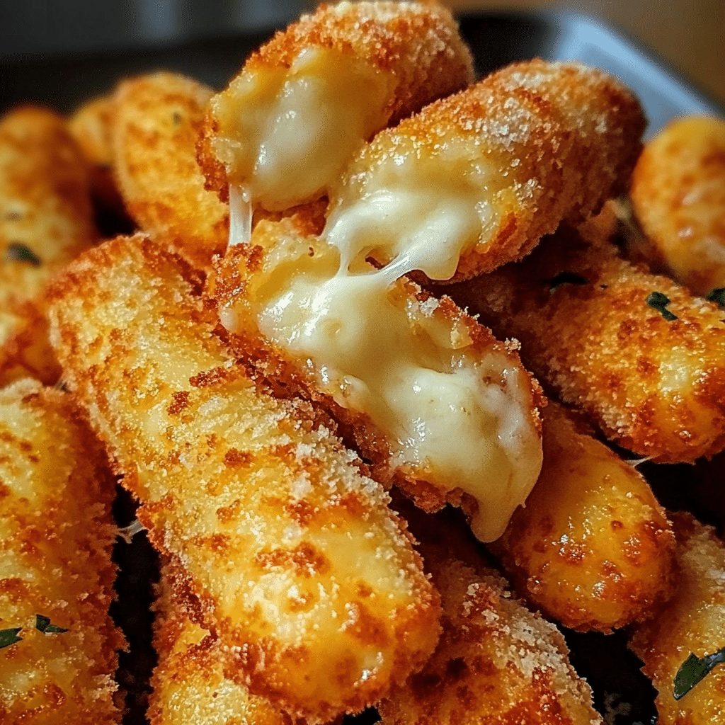 Irresistible Crunch of Mozzarella Cheese Sticks - Less Is Tastier