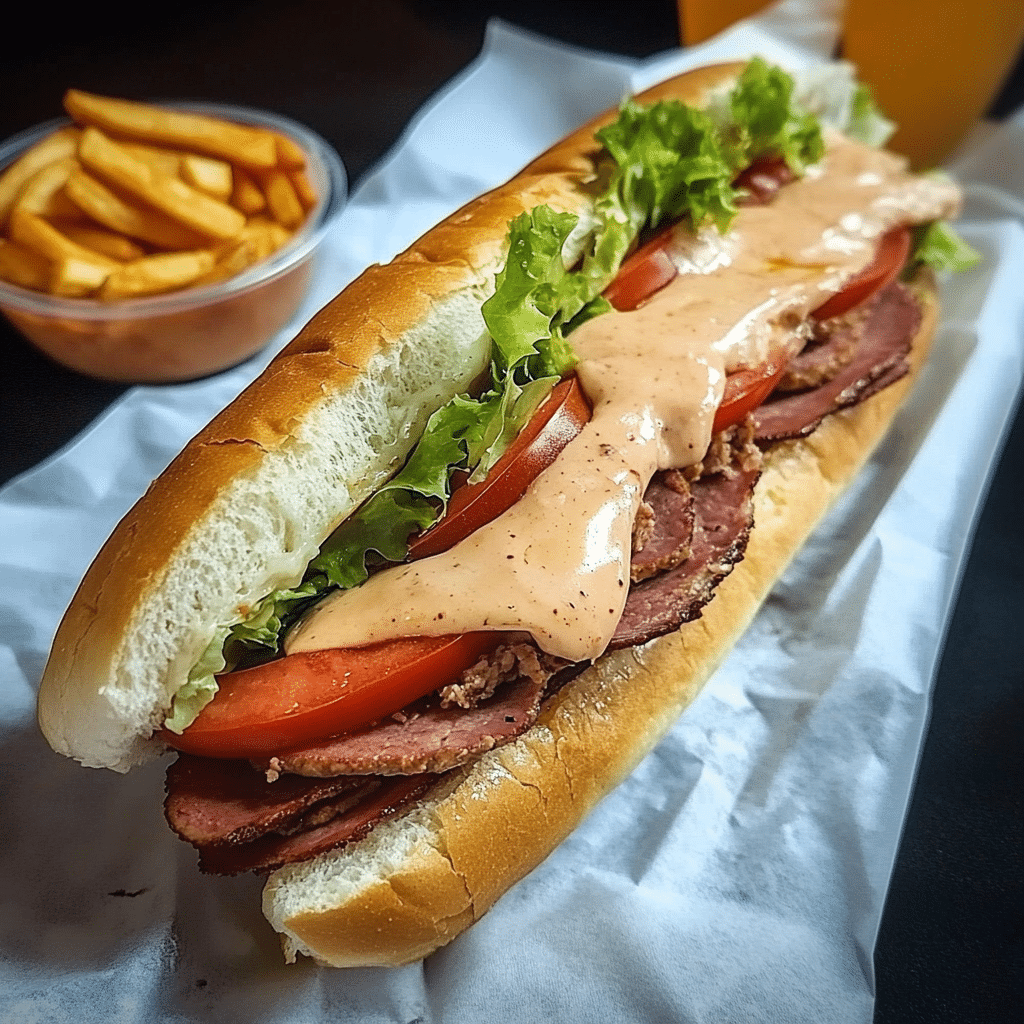 Triple Meat Sub Sandwich - Less Is Tastier