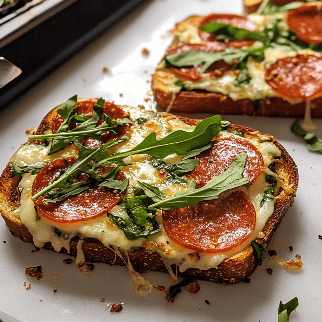 Easy Pizza Toast Recipe - Less Is Tastier